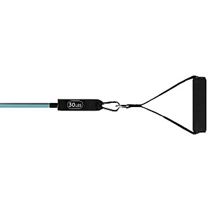 Retrospec Train Resistance Bands Workout Bands w/Handles, Door Anchor, Carry Bag for Women & Men, Undertow, Set (5pc)