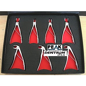 Dentrim Pedo Extracting Forceps - Children Forceps, Orthodontic Pliers, Dental Extracting Surgery Instrument (Set of 7)