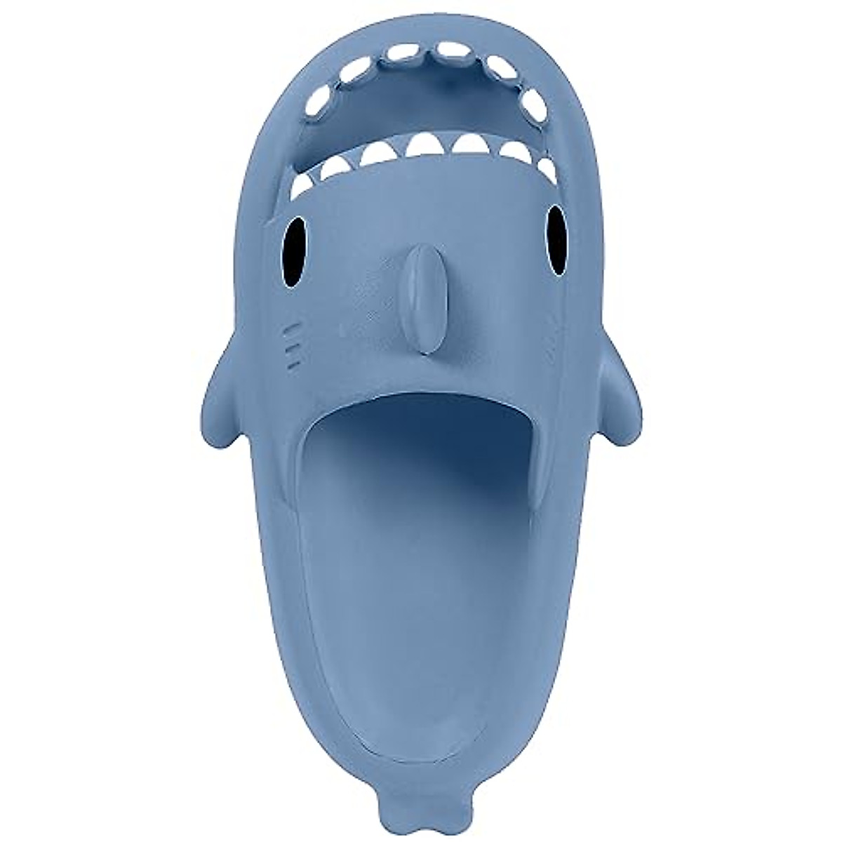 KVbabby Cloud Shark Slides for Kids Toddlers Girls Boys Novelty Open Toe Sandals Cute Shower Pillow Slippers with Thick Sole for Outdoor Indoor Sky Blue 3-4 Big Kid
