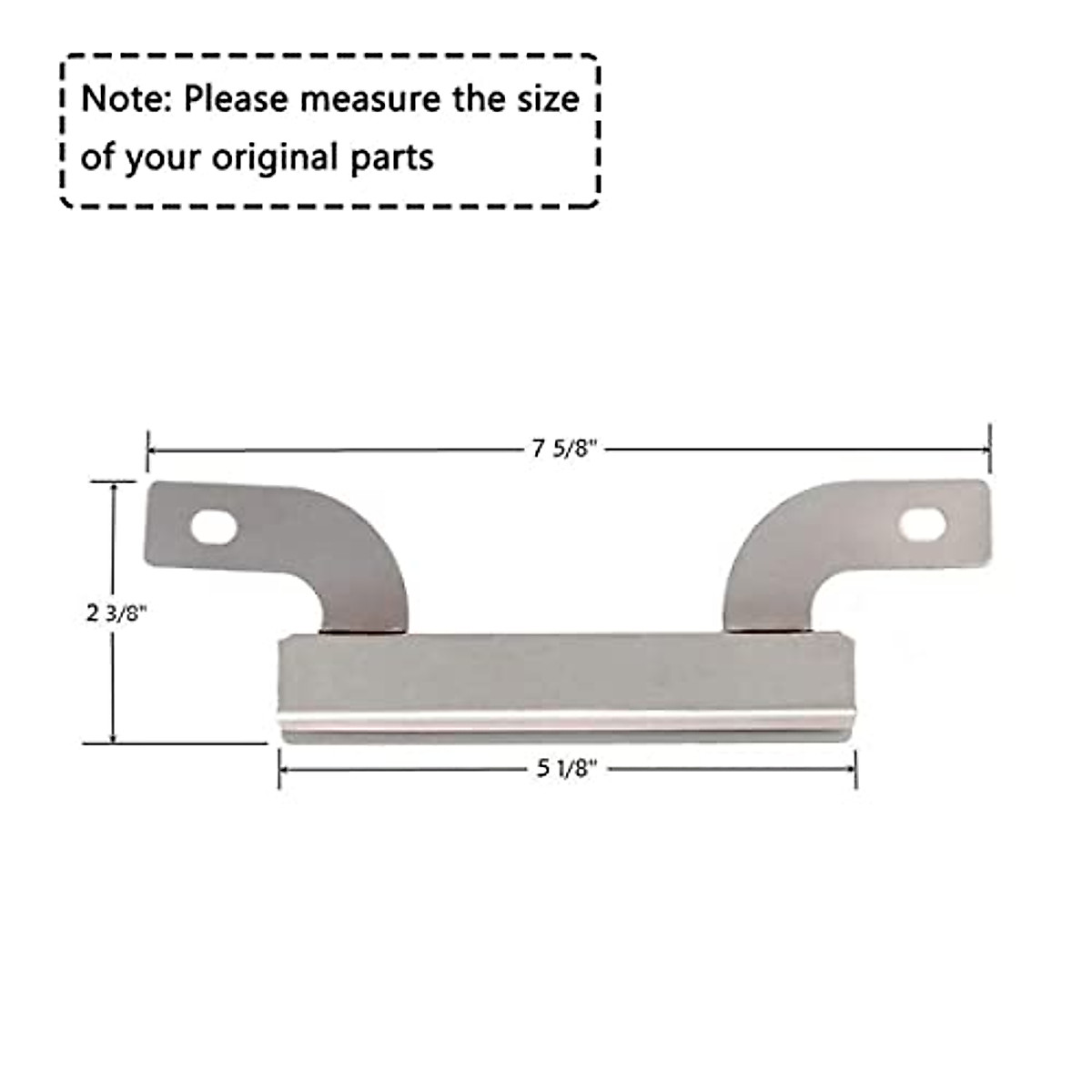Criditpid Grill Replacement Parts for Brinkman 810-3660-S, 810-3661-F Models. Grill Heat Plate Shields, Pipe Burner Tubes and Crossover Tubes for Brinkman 810-3660-S.