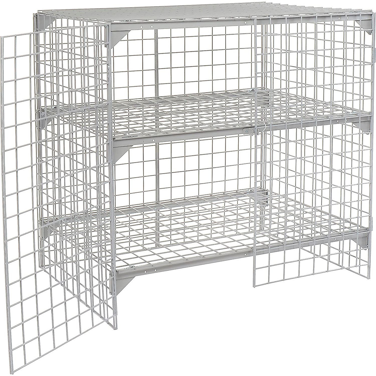 Global Industrial Wire Mesh Security Cage, 48 x 24 x 48