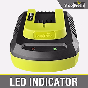 SnapFresh 20V Battery Fast Charger (BBT-XH20V), Work with SnapFresh Batteries of BBT-DC20A & BBT-DC40A