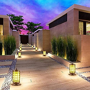 OUUED European Wall Light E27/E26 Column Head Lamp Wall Lamp Waterproof Home Garden Lamp Garden Villa Hotel Door Pillar Lamp