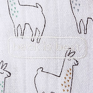 Halo 100% Cotton Muslin Sleepsack Wearable Blanket, Llama Print, Medium