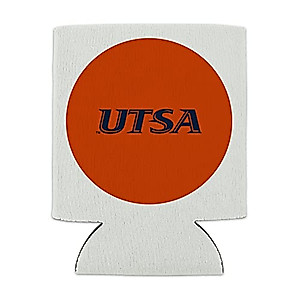 The University of Texas at San Antonio Secondary Logo Can Cooler - Drink Sleeve Hugger Collapsible Insulator - Beverage Insulated Holder