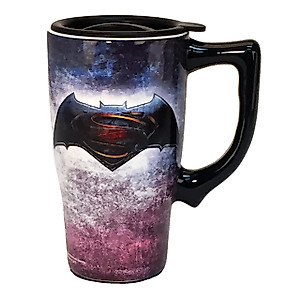 Spoontiques "Dawn of Justice logo" Travel Mug, Multicolor