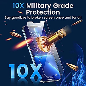 MOHAVE 2 Pack Compatible with iPhone 13 Pro Max & iPhone 14 Plus Screen Protector 6.7'' with Auto Alignment Kit, Diamond Hardness HD Tempered Glass, 10X Military Grade Shatterproof, Case Friendly