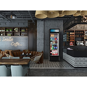 KoolMore MDR-9CP Display-Refrigerator, 9 cu.ft. Single Swing Door, Black