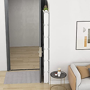 MAGINELS 6-Tier Shoe Rack Organizer with Cover, Slim Shoe Storage Cabinet,Behind The Door, Narrow Shoe Shelf for Closet,entryway,White