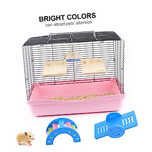 6 Pcs Hamster Seesaw Small Pets Seesaw Small Pets Rainbow Bridge Small Pets Play Toy Hamster Rainbow Bridge Pet Rainbow Bridge Hamster Swing Climb Toy Hamster Wood Toy