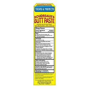 Boudreaux's Butt Paste Original Diaper Rash Cream, Ointment for Baby, 4 Oz (Pack of 5)