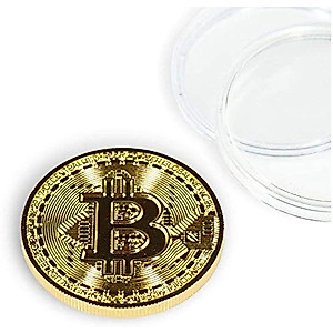 3Pcs Bitcoin Coin - Gold Silver and Bronze Physical Blockchain Cryptocurrency in Protective Collectable Gift。 | BTC Cryptocurrency | Chase Coin