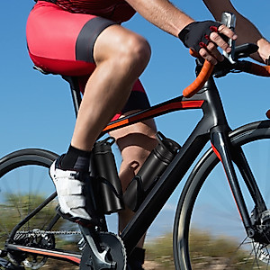 CHENGU 10 Pcs Aluminum Water Bottle 24oz Aluminum Reusable Bottles Lightweight Snap Lid Sports Water Multipack Easy Carry Leak Proof Travel for Gym Camping Hiking Outdoor Fishing (Black)