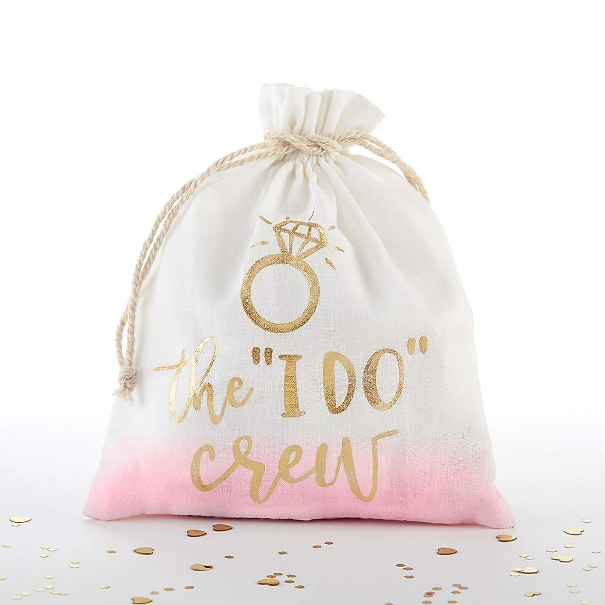 Kate Aspen I Do Crew Gift Mug, 7 Piece Set, pink, gold