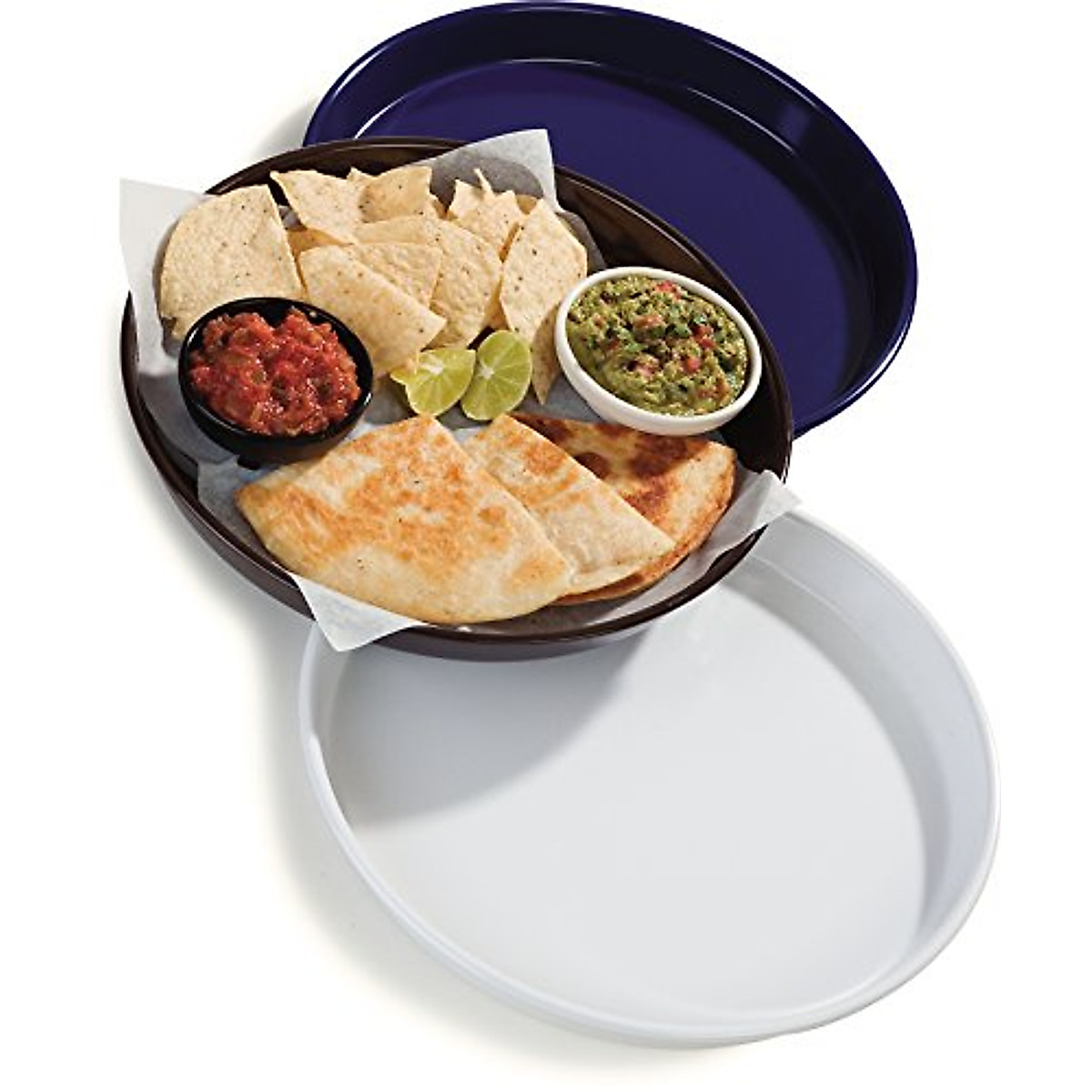Carlisle FoodService Products Plastic Serving Tray, 13 Inches, Cobalt