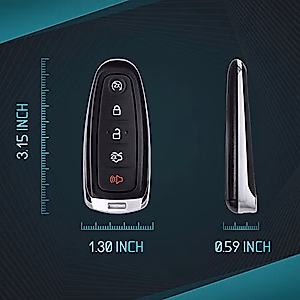 Compatible with Ford Explorer Escape Key Fob Replacement for Ford Flex Edge Focus Taurus Lincoln MKS MKT MKX Key Fob Shell Case Cover Keyless Entry Remote (Empty Shell) P/N: M3N5WY8609