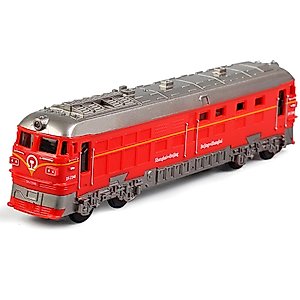 Mini Trains Toys Model Moved by Inertia for Kids with Sound & Light - Train Set for 3 4 5 6 7 Years Old Boys Girls Classic Toy Gift for Holiday, Birthdays or Christmas