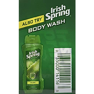 Irish Springs Aloe Bath Soap, 3.75 Oz. Bars, (2) 3 Bar Packages