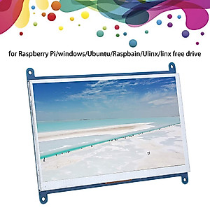 ciciglow 7in Display with HDMI 1024 x 600 7 inch LCD Display for Raspberry