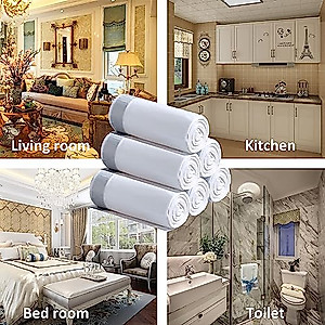 Code G Heavy Duty Trash Bags with Reinforced Drawstring for 8 Gallon/30 Liter Compatible with simplehuman Code G (50 Count) | Tear & Leak Resistant Drawstring Garbage Liners