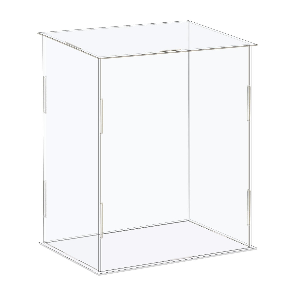 MECCANIXITY Acrylic Display Case Box Clear Dustproof Protection Showcase 6.3x4.3x6.3 Inch for Collectibles Display