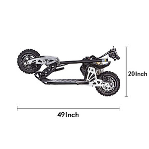 50cc Gas Scooter for Adult Folding Evo 2X Big Powerboard EPA Approved