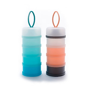 Ultra Diet Portion Control Container Set, Stackable and Detachable, Leak-Proof, Ideal for Weight Control or Storing Food, Snacks or Protein Powders, Bariatric Friendly, 6 Pieces Total (Blue-Teal)