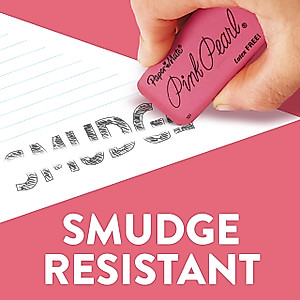 Paper Mate Erasers Pink Pearl Large Erasers, 12 Count