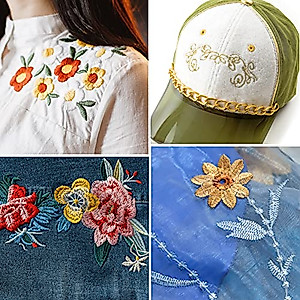 Caydo 28 Skeins Metallic Embroidery Floss Glitter Embroidery Threads Cross Stitch Thread for Friendship Bracelets DIY Embroidery Thread Crafts (14 Colors)