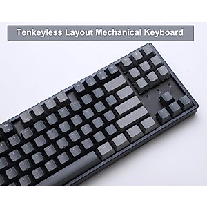 Keychron K8 Wireless Bluetooth/USB Wired Mechanical Keyboard, Hot-swappable Tenkeyless 87 Keys RGB LED Backlit Gateron Brown Switch N-Key Rollover, Aluminum Frame for Mac and Windows