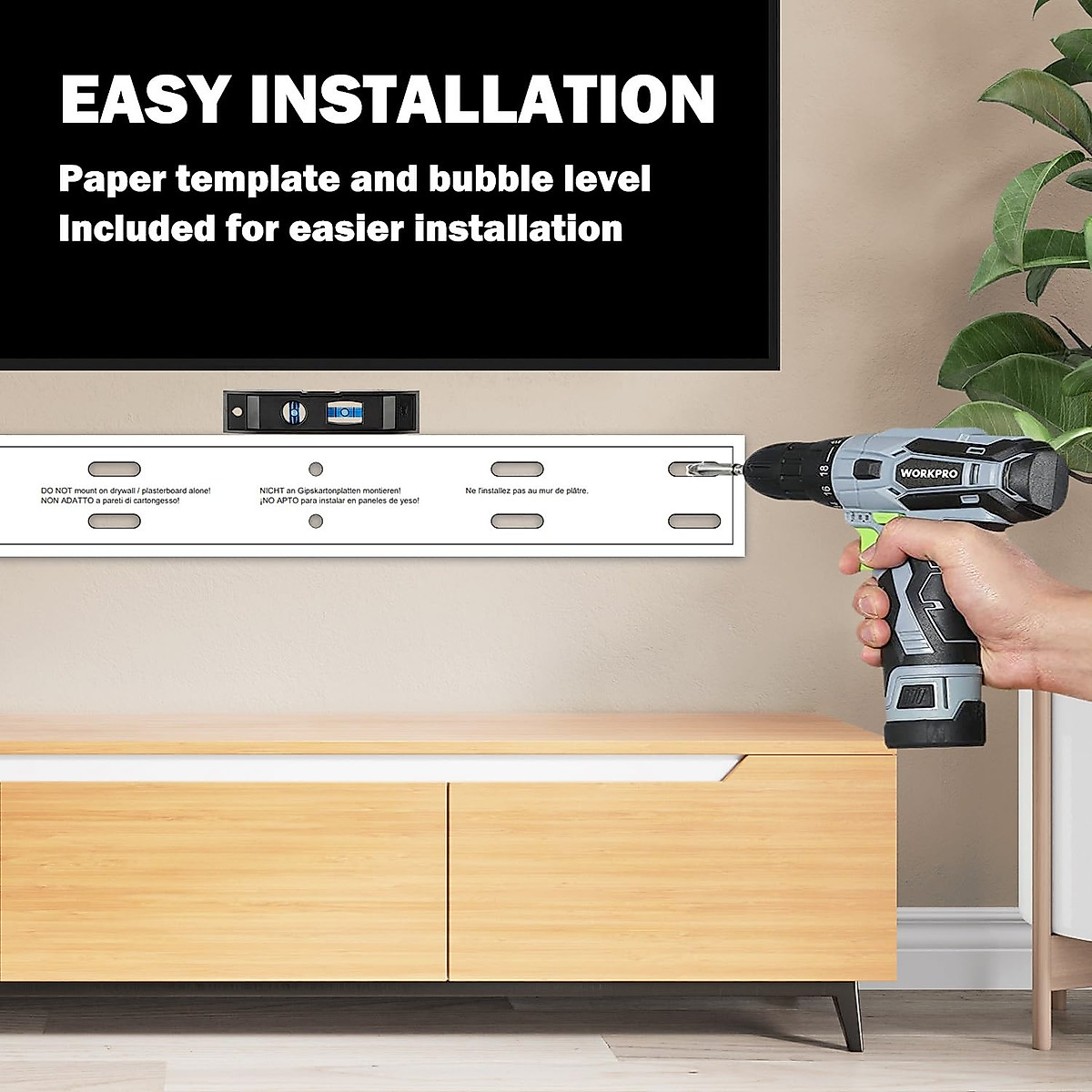 Mounting Dream Universal Soundbar Mount, Sound Bar Bracket Extends 3'' to 7.3'' for Easy Cable Access, Soundbar Wall Mount for Samsung, Sony, Bose, LG, Vizio & More Soundbars up to 17.5LBS