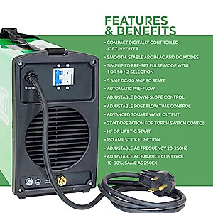2021 Everlast PowerTIG 185DV Inverter Dual Voltage with Pedal Package