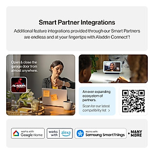 Genie QuietLift Connect – WiFi Smart Garage Door Opener with Added Wireless Keypad, ¾ HPC Smart Belt Drive – Compatible with Alexa and Google Assistant, Model 3053-TKV