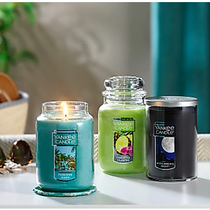 Yankee Candle MidSummer's Night Scented, Classic 22oz Large Tumbler 2-Wick Candle, Over 75 Hours of Burn Time, Quality Paraffin, Odor Eliminating, Ideal Gift, Highly Fragranced