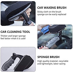 VICASKY Tire Shine Wax Applicator Tire Brush Tire Dressing Applicator Pad Keeps Tires Shine Reusable and Washable for Tire Detailing Waxing Brush