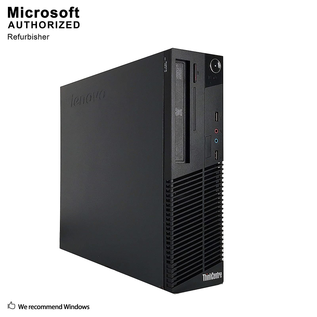 Lenovo ThinkCentre M71E SFF Business Desktop Computer PC, Intel Quad Core i5-2400 up to 3.4GHz, 16G DDR3, 1T, DVDRW, WiFi, BT, DVI, VGA, Windows 10 Pro 64 Bit-Language English/Spanish/French(Renewed)