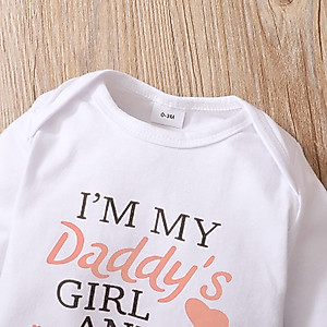 Yvowming Newborn Baby Girl Clothes Infant Baby Ruffle Romper +Pants + Headband Toddler Girl Outfits Set