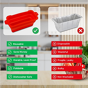 TUMAYTHK 2-Pack Silicone Reusable Grease Cup Liners for Blackstone Griddles 36" 28" 22" 17", Replacement for Aluminum Foil Drip Pan Liners, Foldable Grease Catcher Liner + 2 Pcs Hanging Hooks