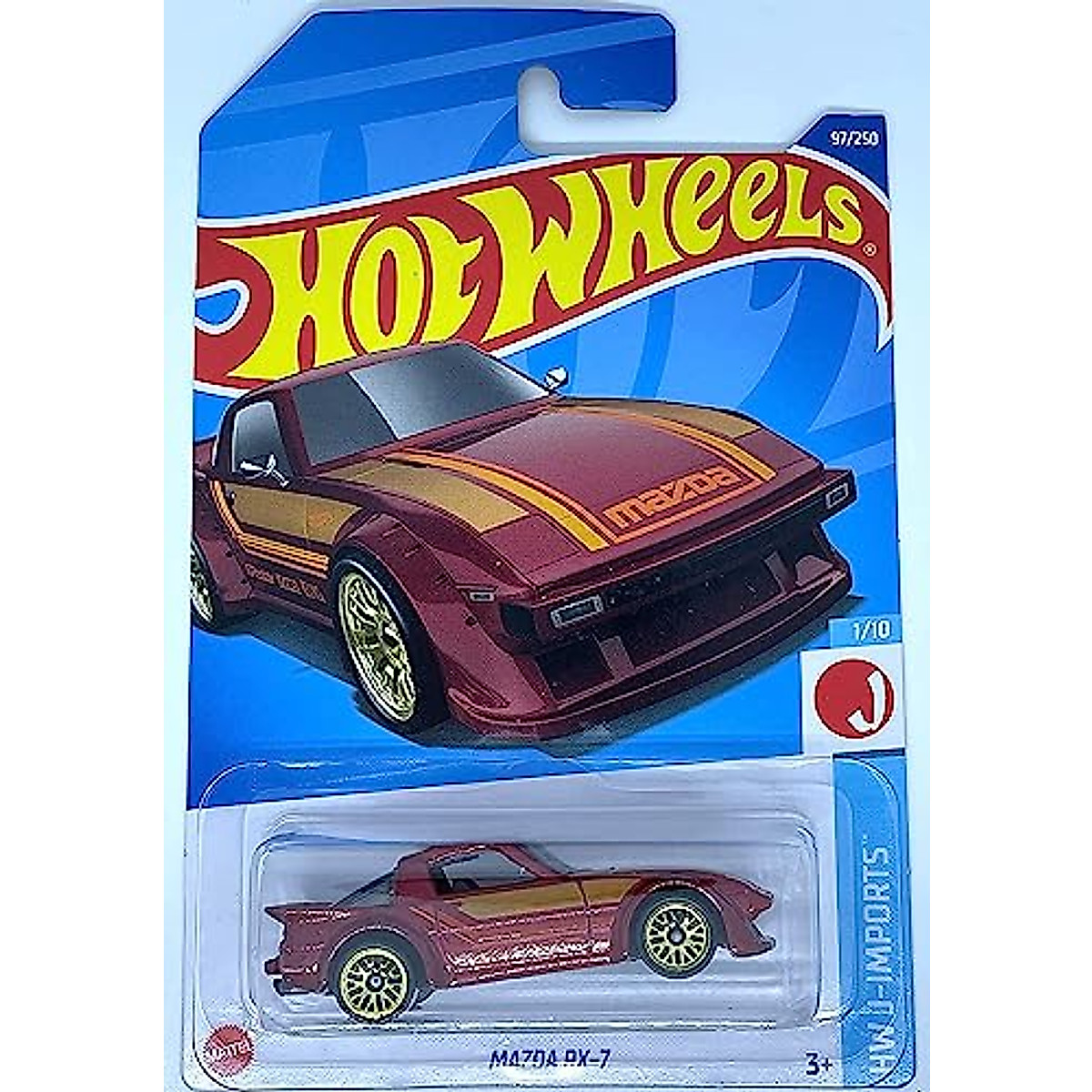 Hot Wheels 2022 - Mazda RX-7 - Red - HW J-Imports - 1/10