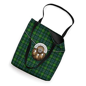 Scottish Clan Gordon Tartan Plaid With Sporran Tote Bag