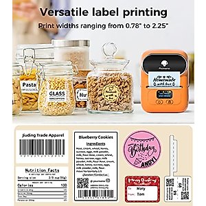 Phomemo M110 Label Printer, Barcode Label Printer, Mini Bluetooth Label Maker Machine for Barcode, Name, Address, Labeling, Mailing, Home, Office & Small Business, Compatible with Phones&PC