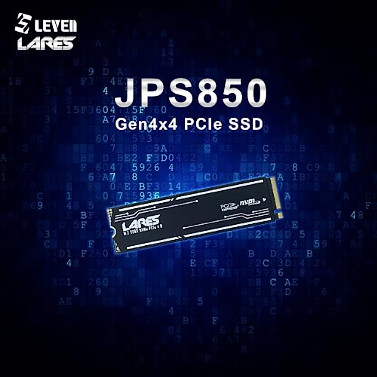 LEVEN JPS850 2TB PCIe Gen4 Speed up to 7,200MB/s 3D NAND NVMe M.2 SSD, Perfectly Compatible with PS5, High Endurance with Thermal Pad and Heat Sink