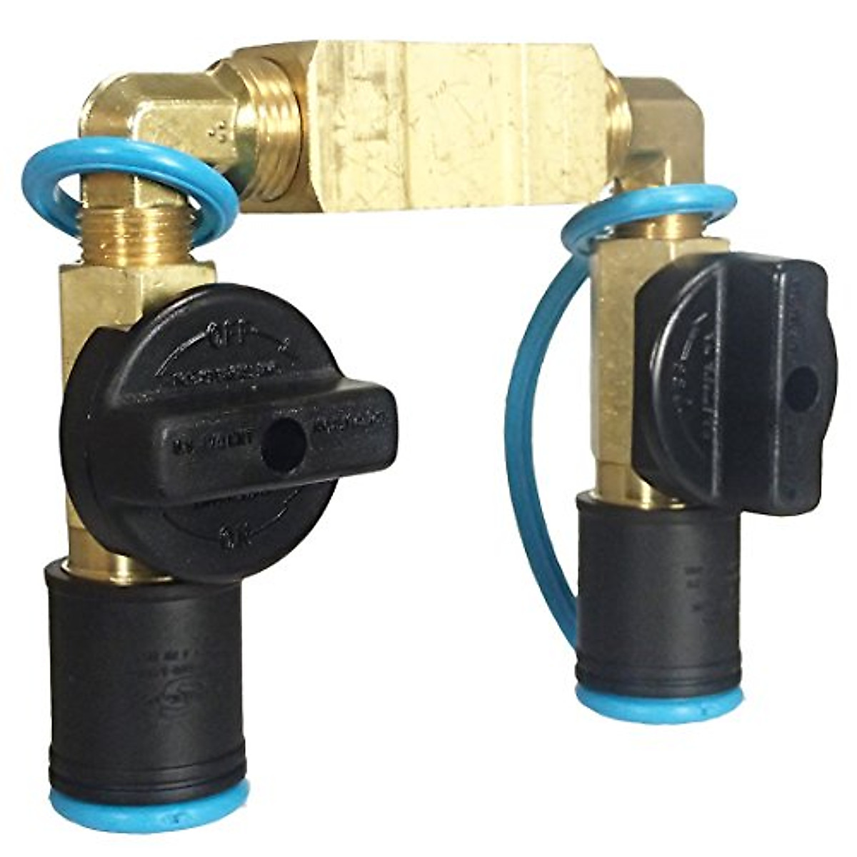 M.B. Sturgis Inc. Dual 3/8" Ball Valve Quick Disconnect~ Made in USA ~