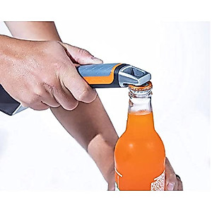 Blackstone 5195 Premium Signature Series Griddle Spatula Perfect Heavy-Duty Stainless Steel, Non-Slip Ergonomic Rubber Handle, Heat Resistant, Easy to Clean, with Built in Bottle Opener