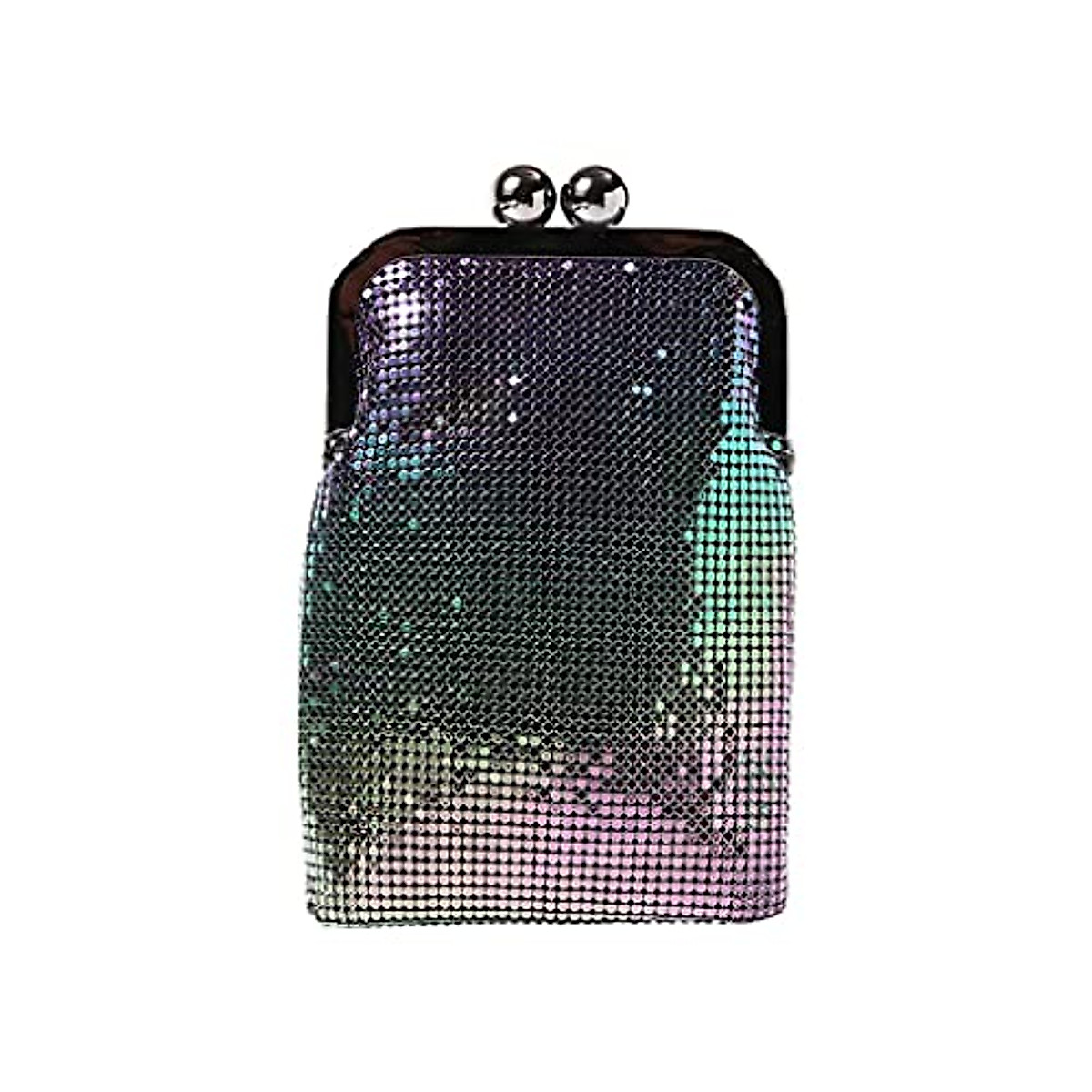 SEIJY Small Day Clutch with Sequined Candy Color Soft Phone Pocket Money Bags with Chain Shoulder Evening Bags (Color : D, Size : 1)