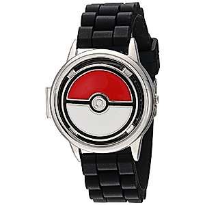 Accutime Kids Pokemon Pikachu Analog Quartz Wrist Watch with Blue Face & Black Strap, Cool Inexpensive Gift & Party Favor for Boys, Toddlers, Girls, Adults All Ages (Model: POK9025)