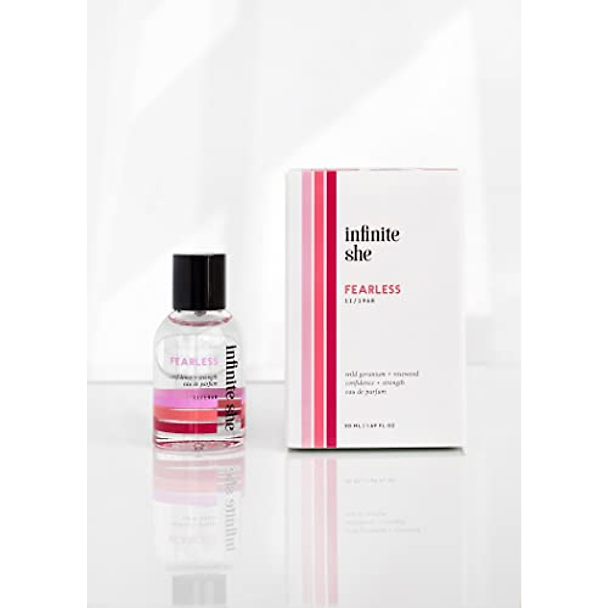 Infinite She Fearless Eau de Parfum, 1.69 Fl Oz – Wild Geranium and Rosewood Scent – Women’s Fragrance with Modern Botanicals, Confidence and Strength, Vegan Formula and Paraben Free