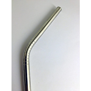 CocoStraw 10 Reusable Straws - Stainless Steel Drinking - Set of 10 + Cleaner - Eco Friendly, SAFE, NON-TOXIC non-plastic- CocoStraw Brand