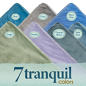 Florensi Meditation Mat Zabuton, Velvet Floor Cushions for Sitting, Meditation Cushions and Pillows with 100% Cotton Insert, Yoga Cushion for Women and Men Blue