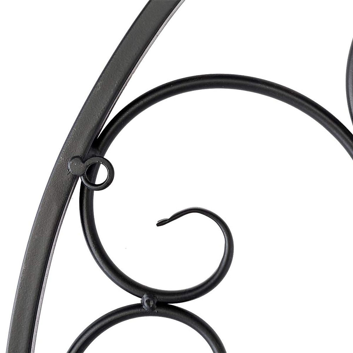 TGKPT 41" Spanish Arch Wall Decor， Metal Semi-Circular Wall Art with Leaf Shape, Retro Decorative Iron Ornament for Wall, Garden, Home